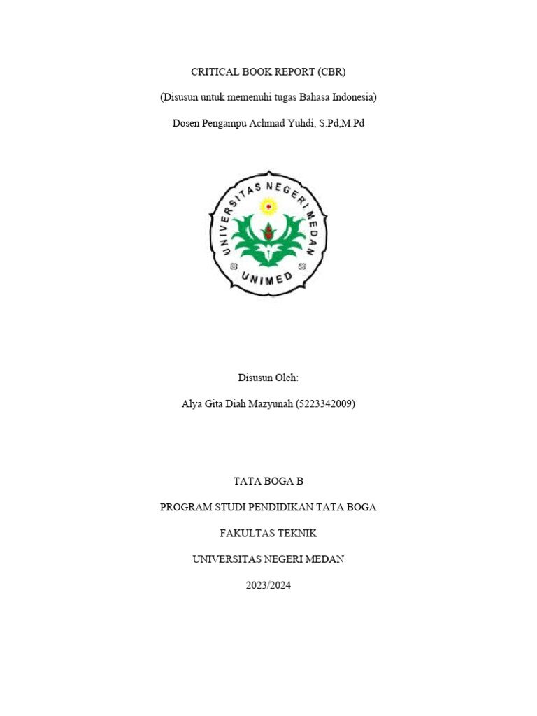 Critical Book Report | PDF