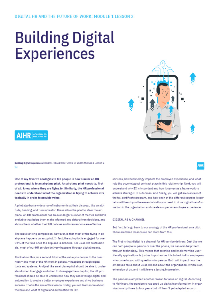 m1l2 Digital HR and The Future of Work - Handout | Download Free PDF ...