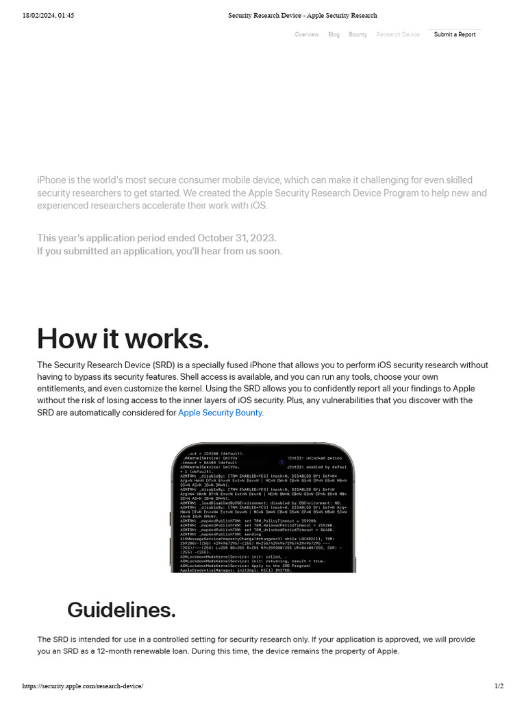 Security Research Device - Apple Security Research | PDF | Ios