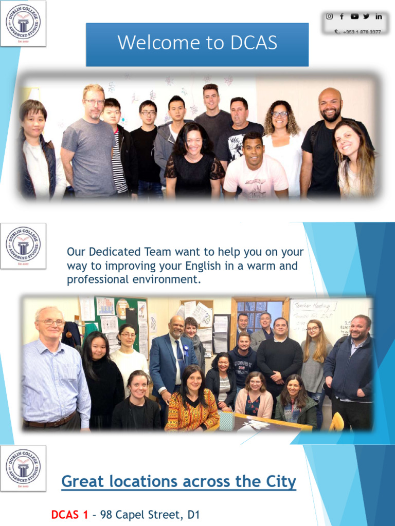 DCAS Student Induction | PDF | Classroom | International English ...