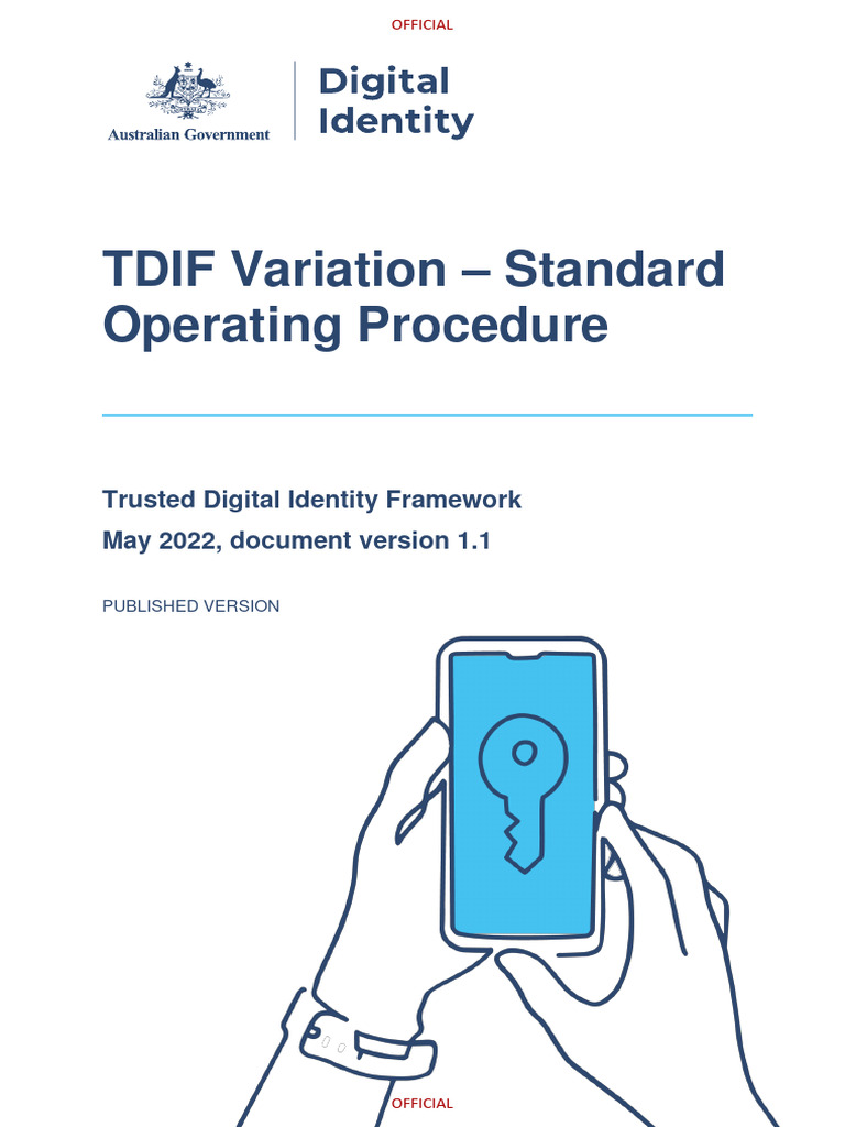 TDIF Variation SOP - Overview For Publication | PDF | Copyright | Records Management