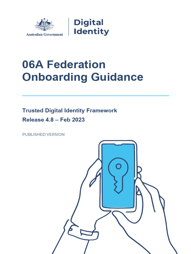 Tdif 06a Federation Onboarding Guidance - Release 4.8 - Finance 1 | PDF | Authentication ...