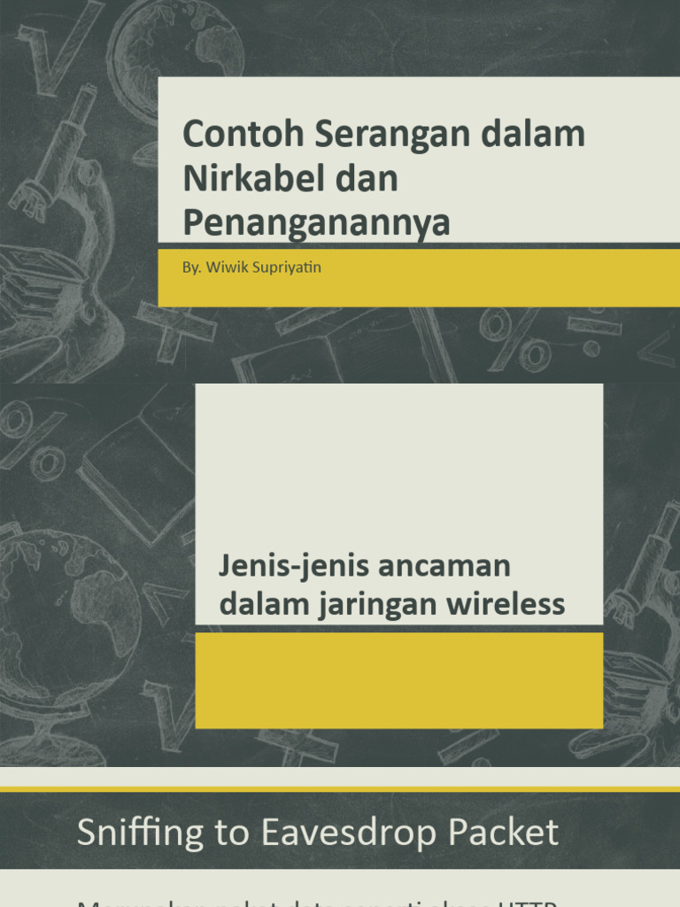 Contoh Serangan Dalam Nirkabel Dan Penanganannya | PDF