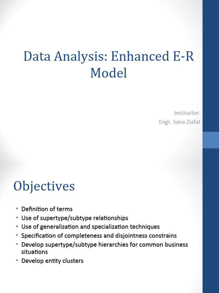 Enhanced E-R Model: Supertypes & Subtypes | PDF | Employment | Data Model