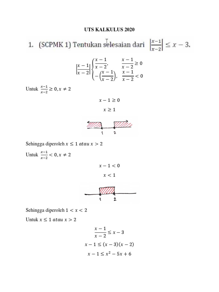 Uts Kalkulus 2020 | PDF