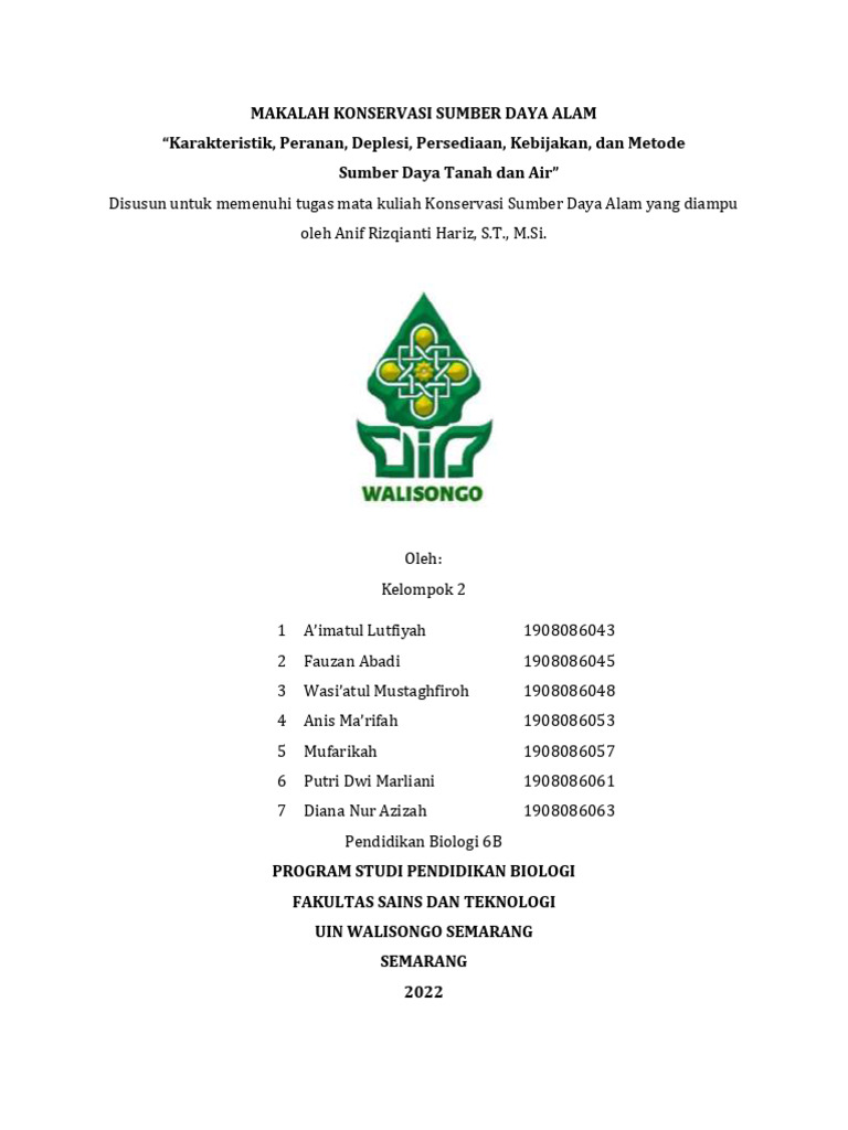 Makalah KSDA Kelompok 2 | PDF