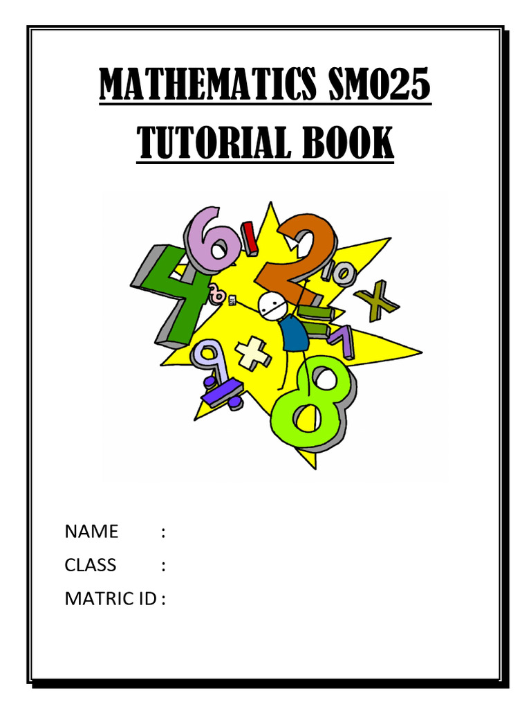 Mathematics Tutorial Sm025 | PDF | Ordinary Differential Equation ...