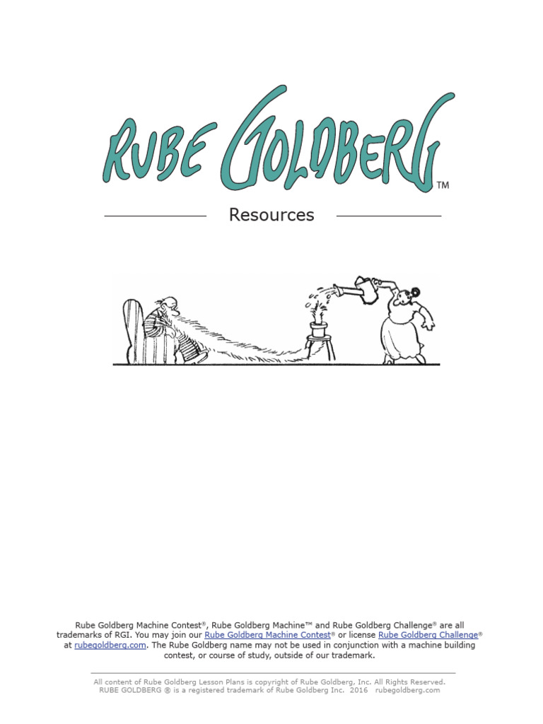 Rube Goldberg Resources | PDF | Potential Energy | Screw