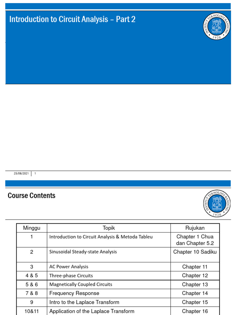 Introduction To Circuit Analysis Part 2 | PDF | Network Analysis (Electrical Circuits ...