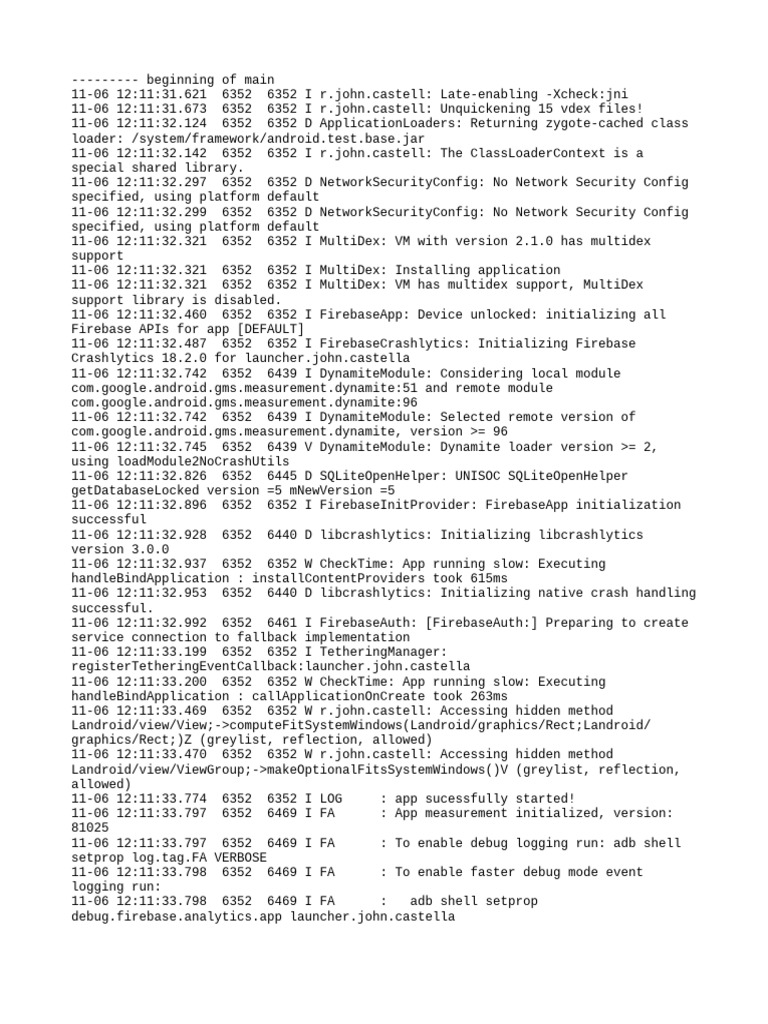 Logcat | PDF | Library (Computing) | Software Development