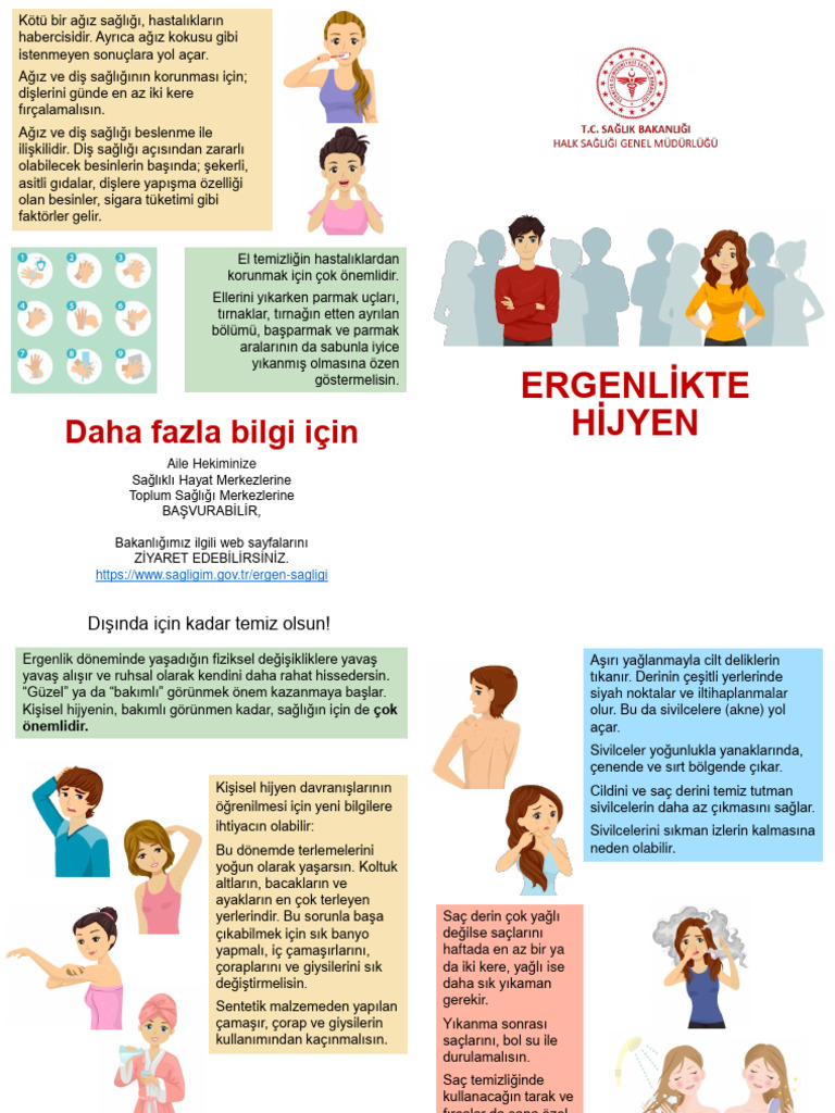 Ergenlikte Kisisel Hijyen Brosur | PDF