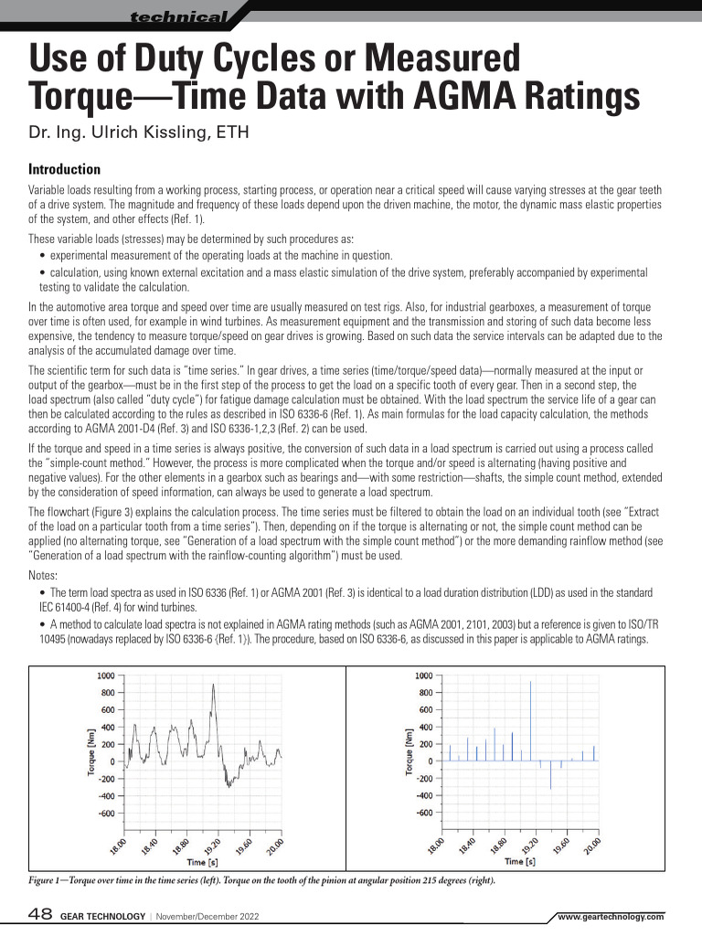 Analyzing Torque Data for AGMA Ratings | PDF | Gear | Stress (Mechanics)