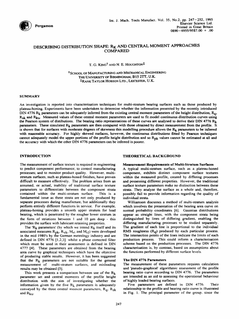 Distribution Shape RK and Central Moment Approache Comparison | PDF