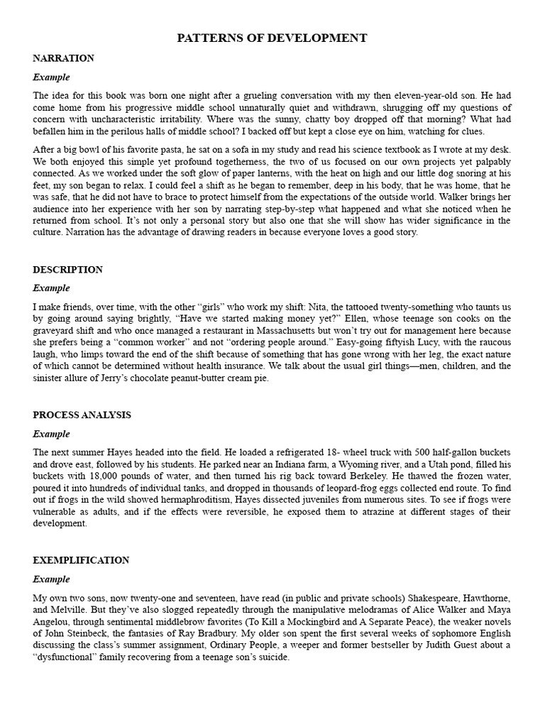 Patterns of Development | PDF