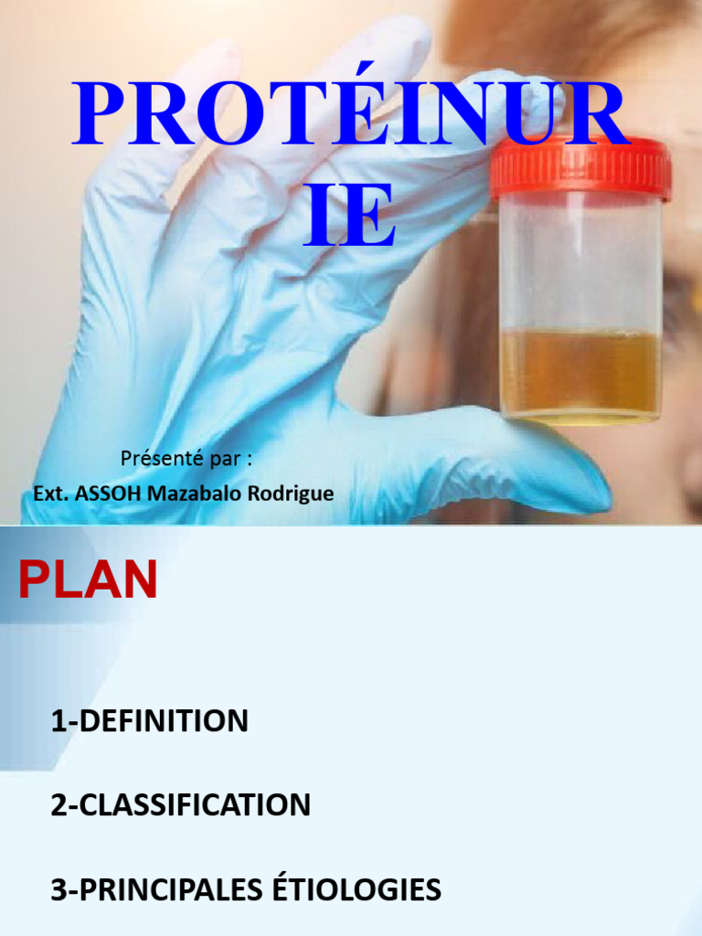 Protéinurie : Types et Étiologies | PDF