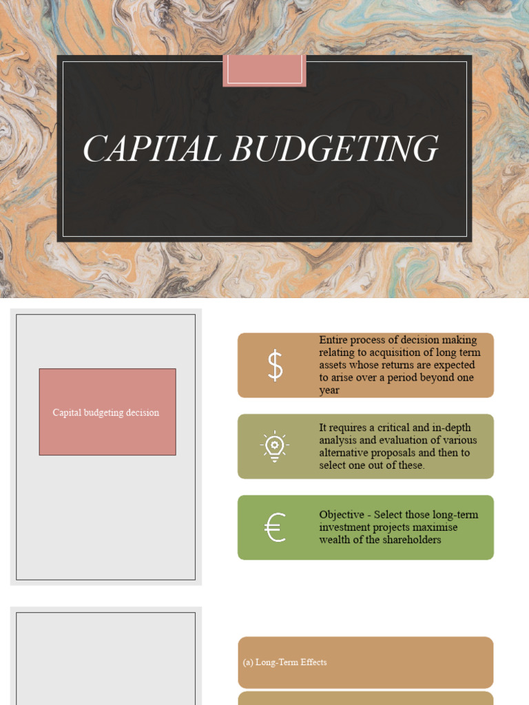 Session 3-4 Capital Budgeting | PDF | Depreciation | Net Present Value