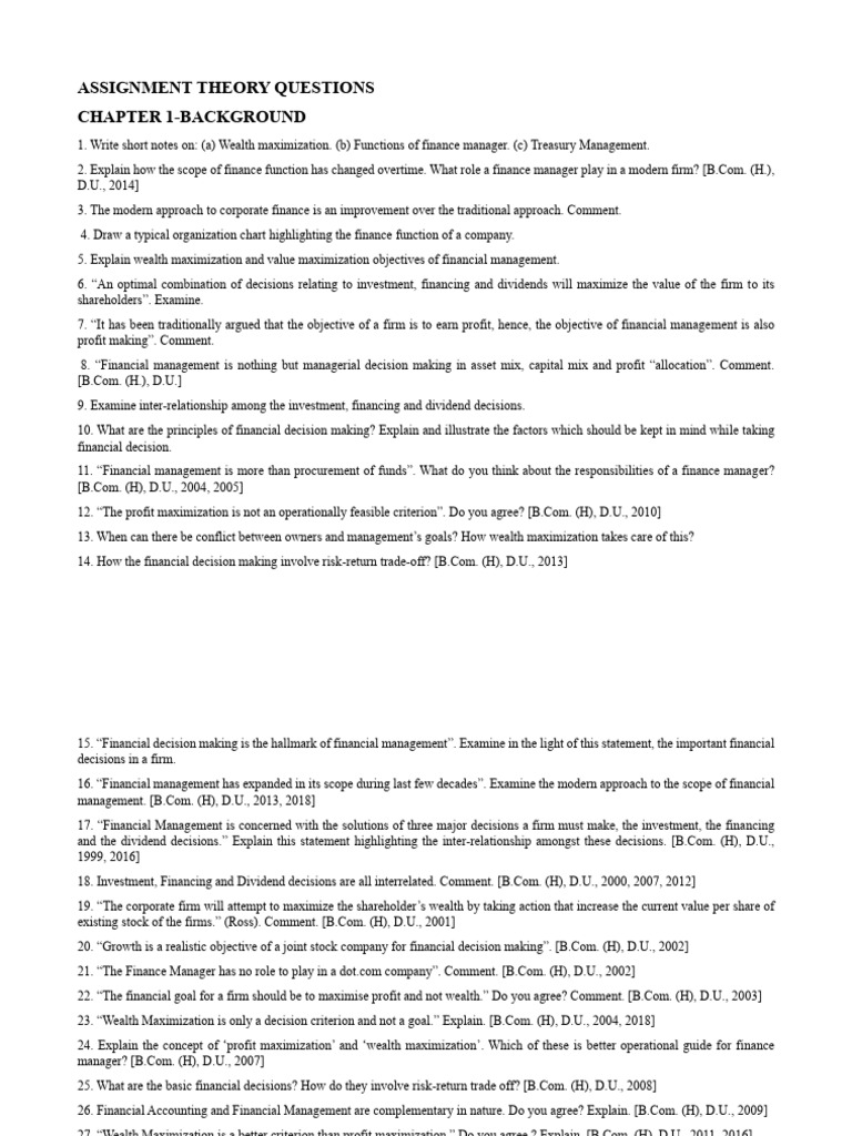 Worksheet Intro and TVM - Session 1 and 2 | PDF