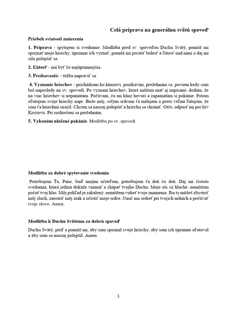 Generalna Spoved | PDF