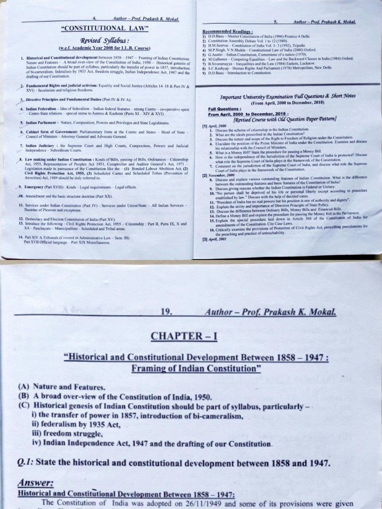 Mokal - Constitutional Law II | PDF