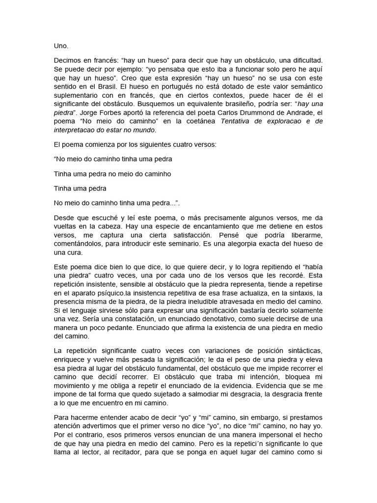 Miller. El Hueso de Un Análisis Cap. 1 | PDF