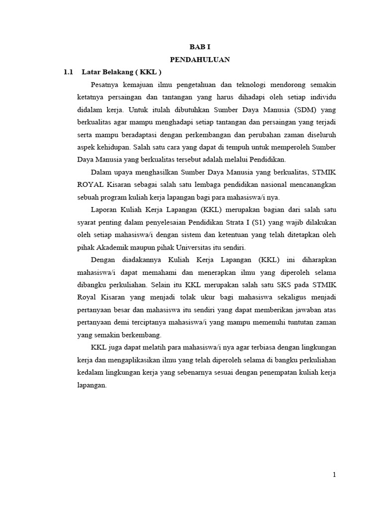 Laporan PKL Ku | PDF