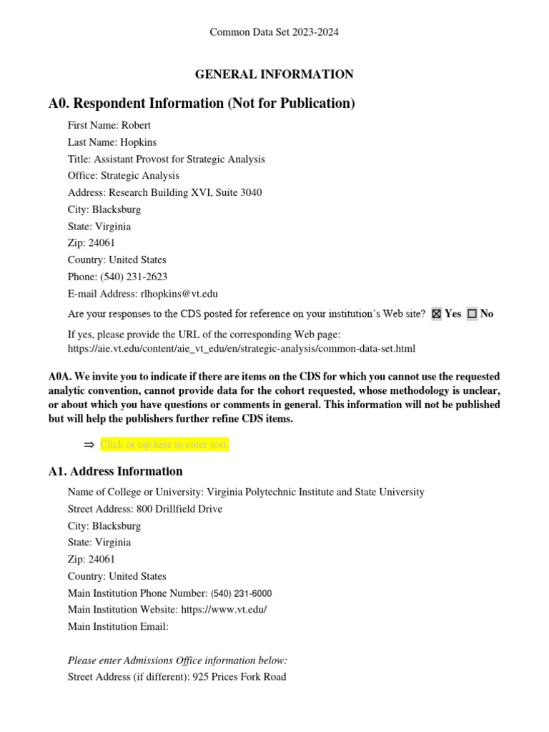 Common Data Set 2023-2024 Overview | PDF | Act (Test) | Race And ...