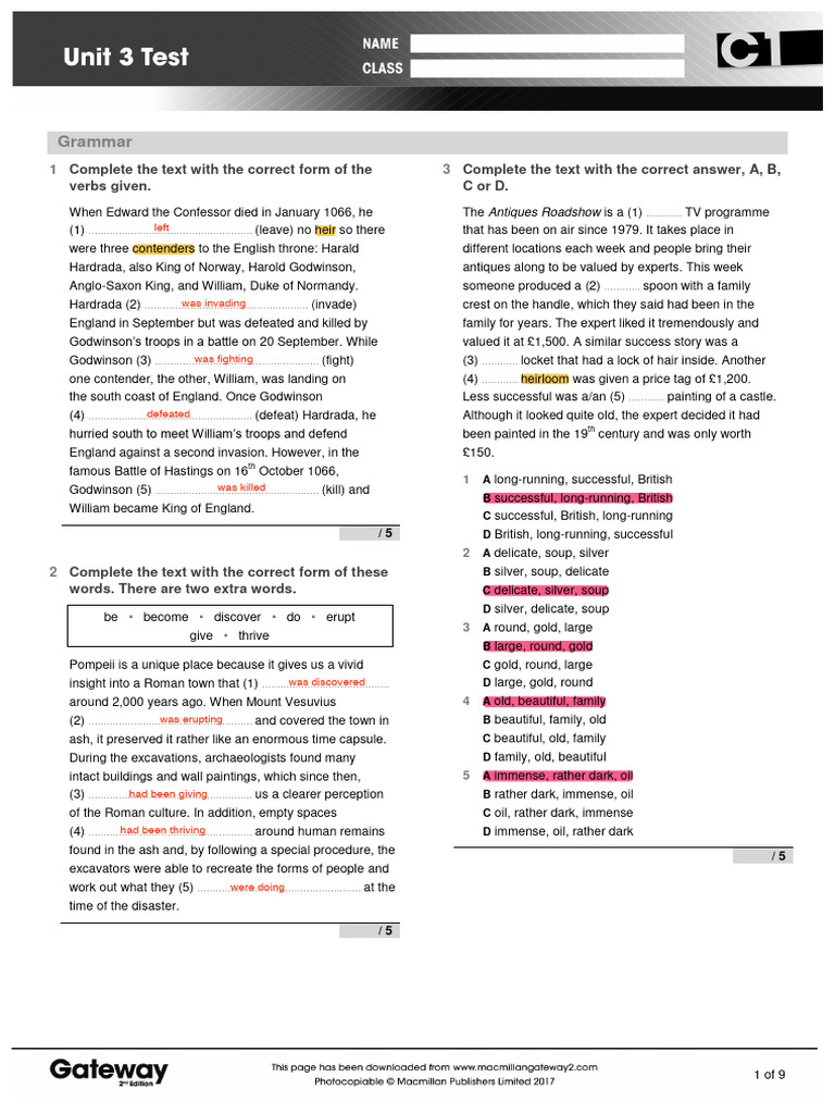 Unit 3 Test Advanced | PDF | Nursing | Canning