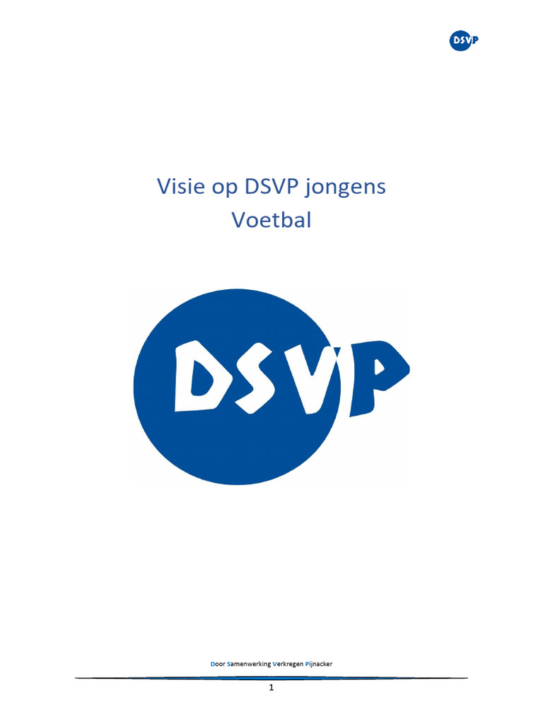 Voetbalvisie DSVP | PDF