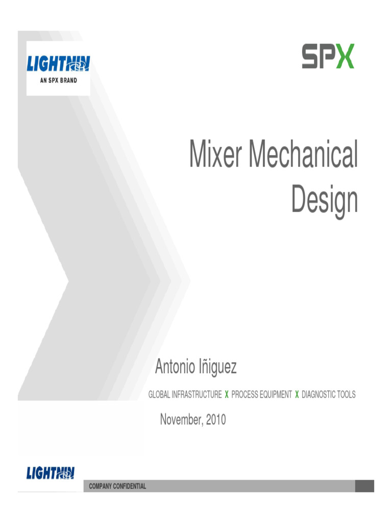 Mixing Mechanical Design Fundamentals | PDF | Torque | Pump