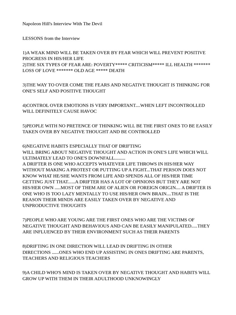 Overcoming Fear and Negative Thinking | PDF | Thought | Mind