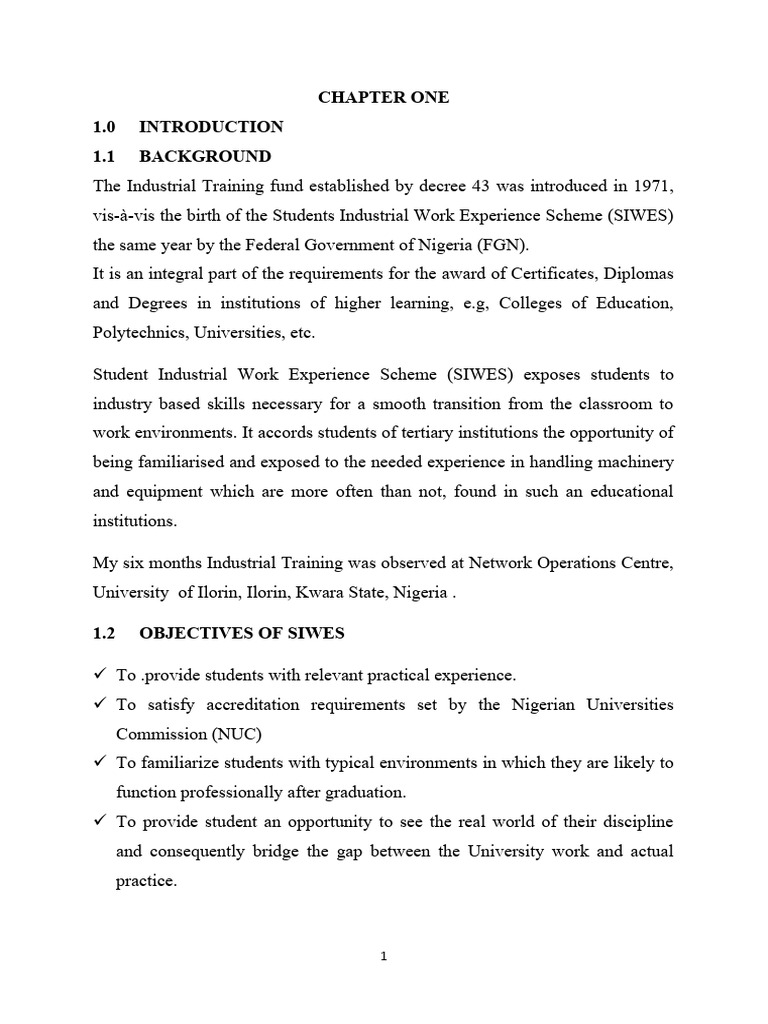 Siwes Report On Networking | PDF | Network Topology | Computer Network