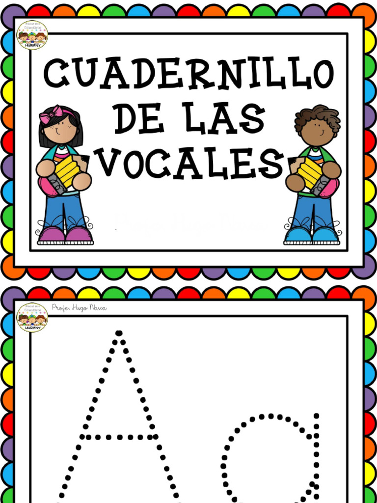 Cuadernillo de Las Vocales para Inicial Recopilado Por Mundo de Rukkia ...