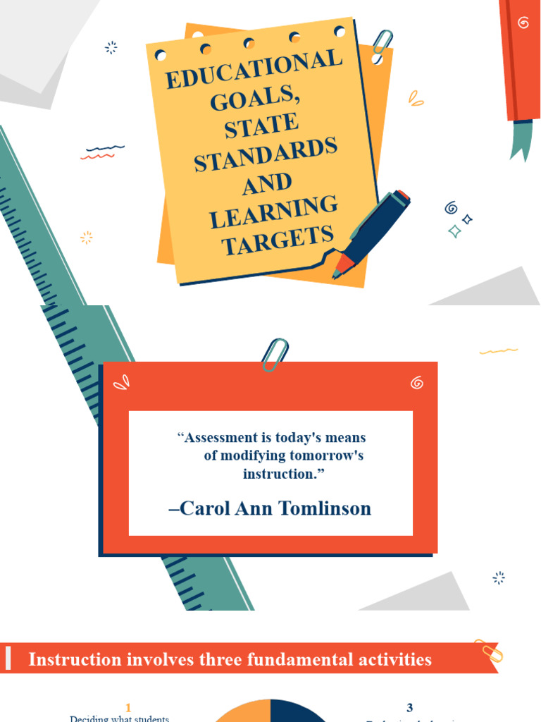 Learning Targets and Educational Goals | PDF | Educational Assessment ...