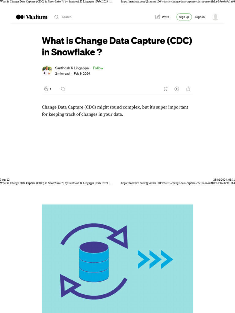 What Is Change Data Capture (CDC) in Snowflake by Santhosh K Lingappa ... What Is Change Data Capture (CDC) in Snowflake by Santhosh K Lingappa ...