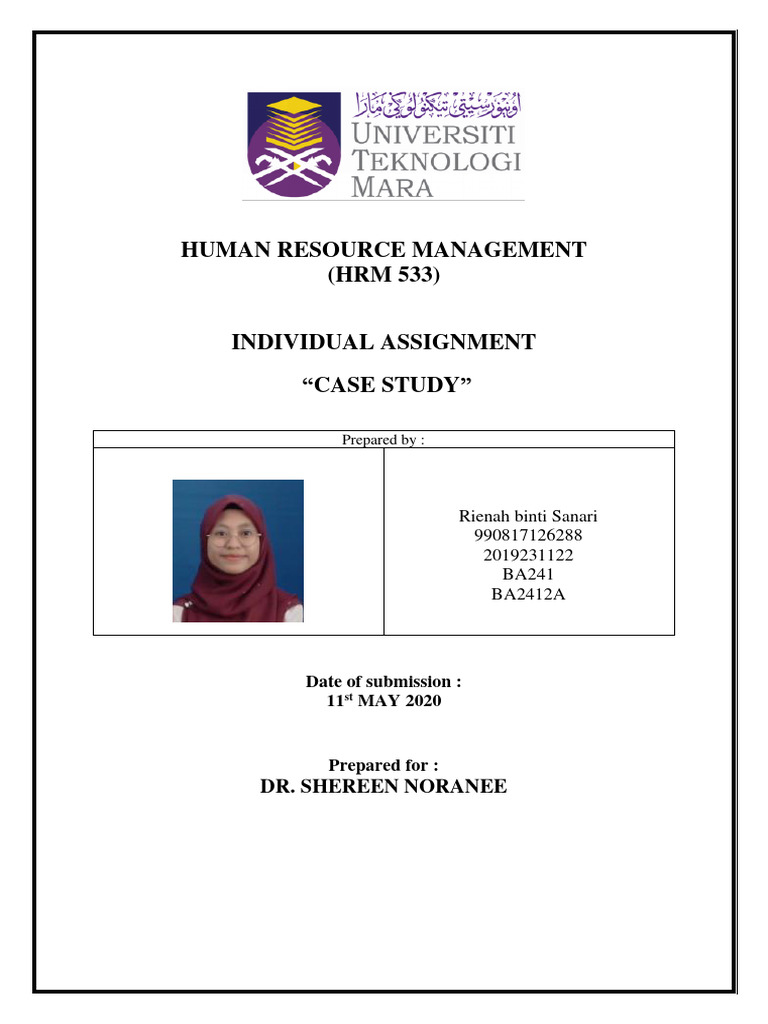 Case Study 2 HRM | PDF | Human Resource Management | Résumé