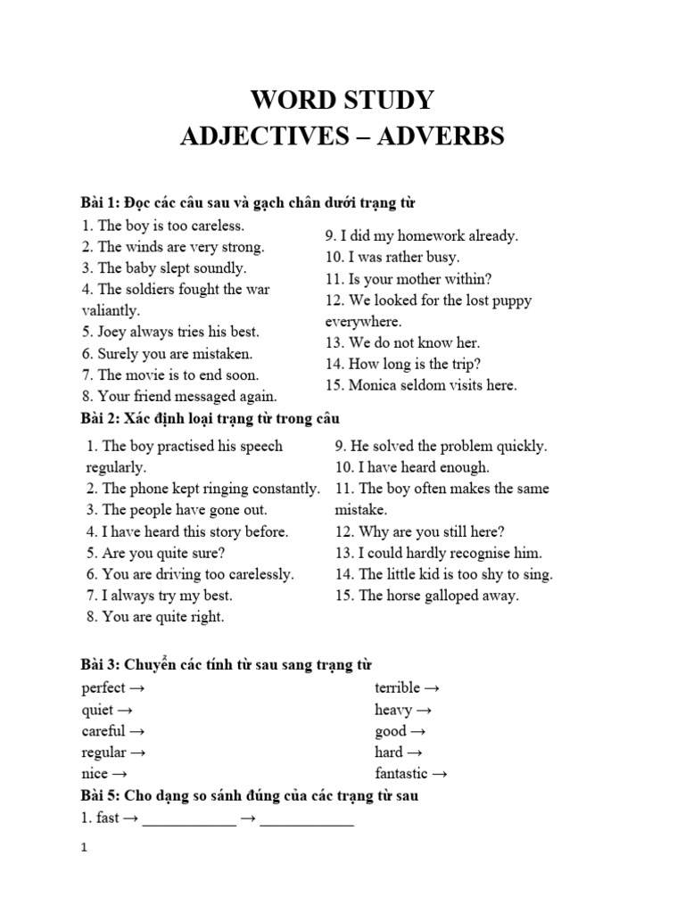 Adj Adv | PDF