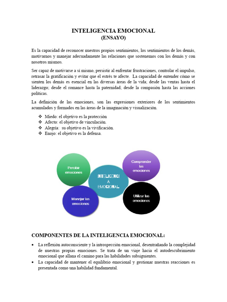 Inteligencia emocional. | PDF | Las emociones | Inteligencia emocional