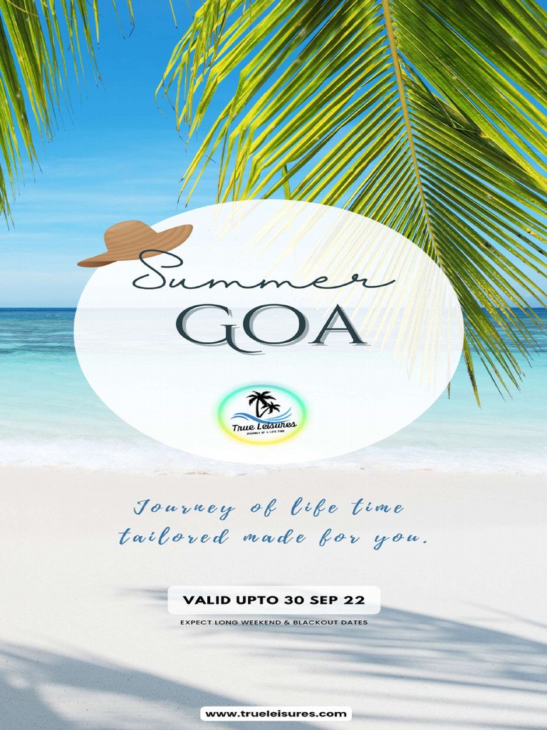 Goa Tour Sample Package Off Season 2022 Compressed | PDF