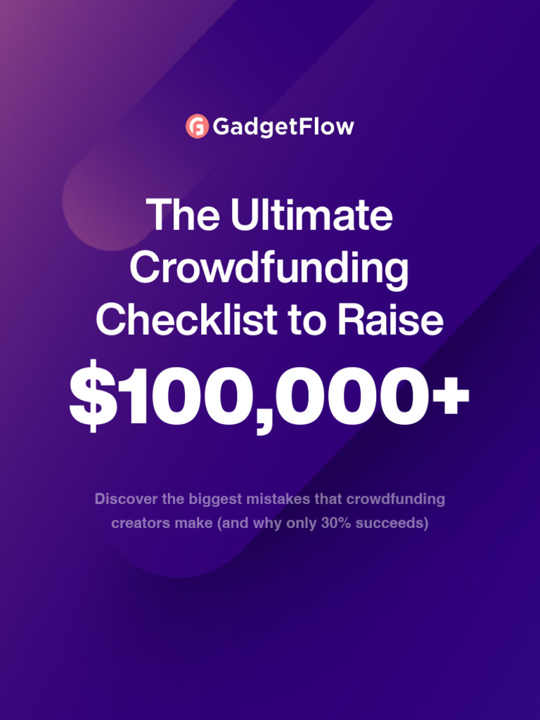 Crowd Funding Checklist | PDF | Facebook | Social Media