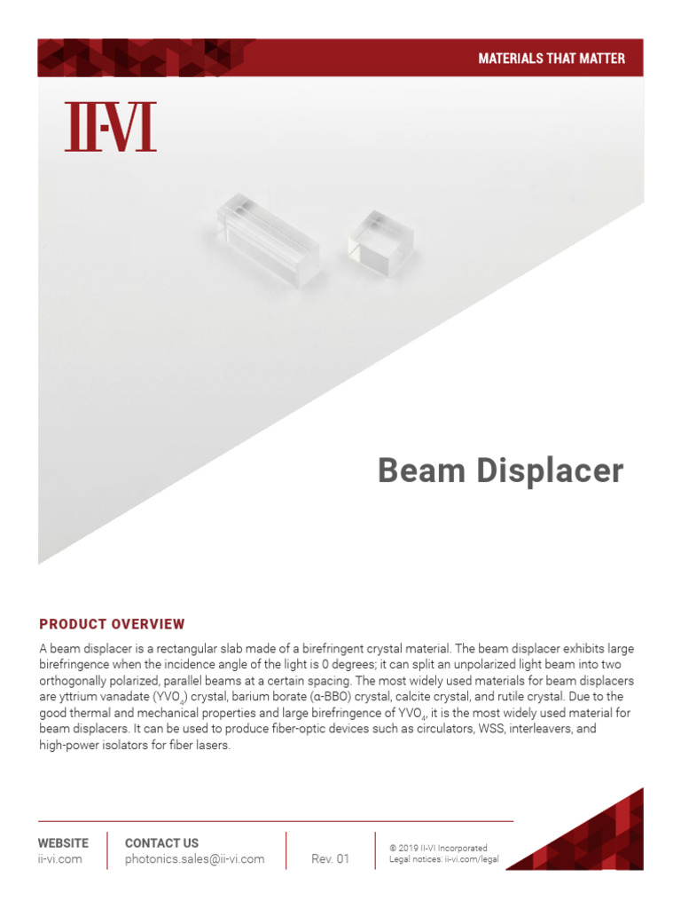 Beam Displacer-Web | PDF