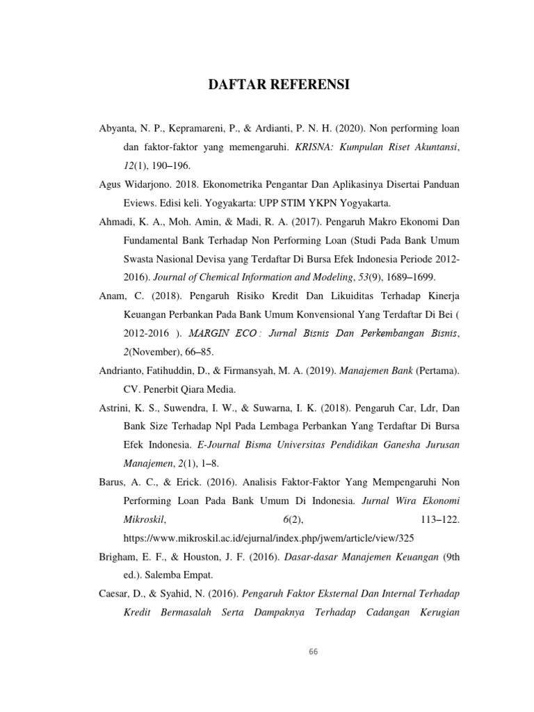 Daftar Referensi | PDF