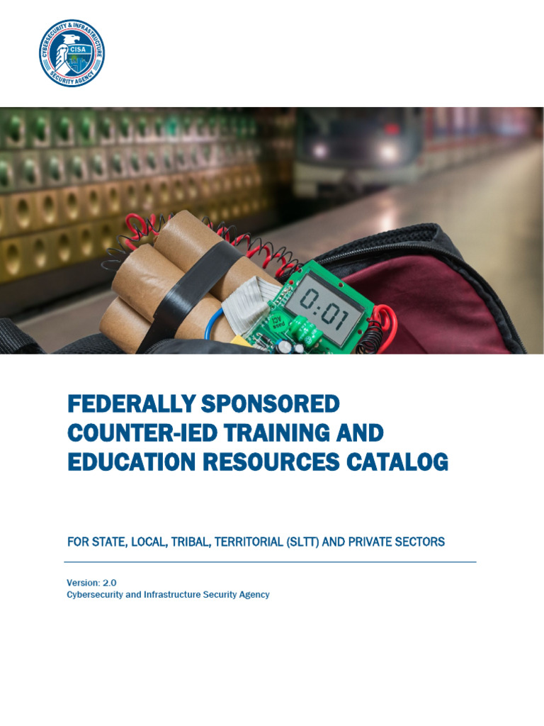 C-IED Training and Education Resource Catalog - v2 - 508 | PDF ...