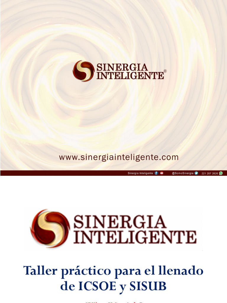 Llenado de ICSOE y SISUB: Guía Práctica | PDF