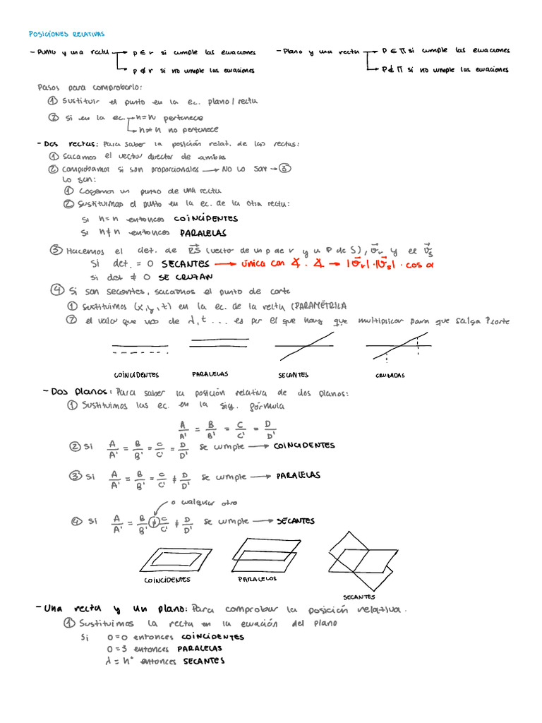 Posiciones Relativas | PDF