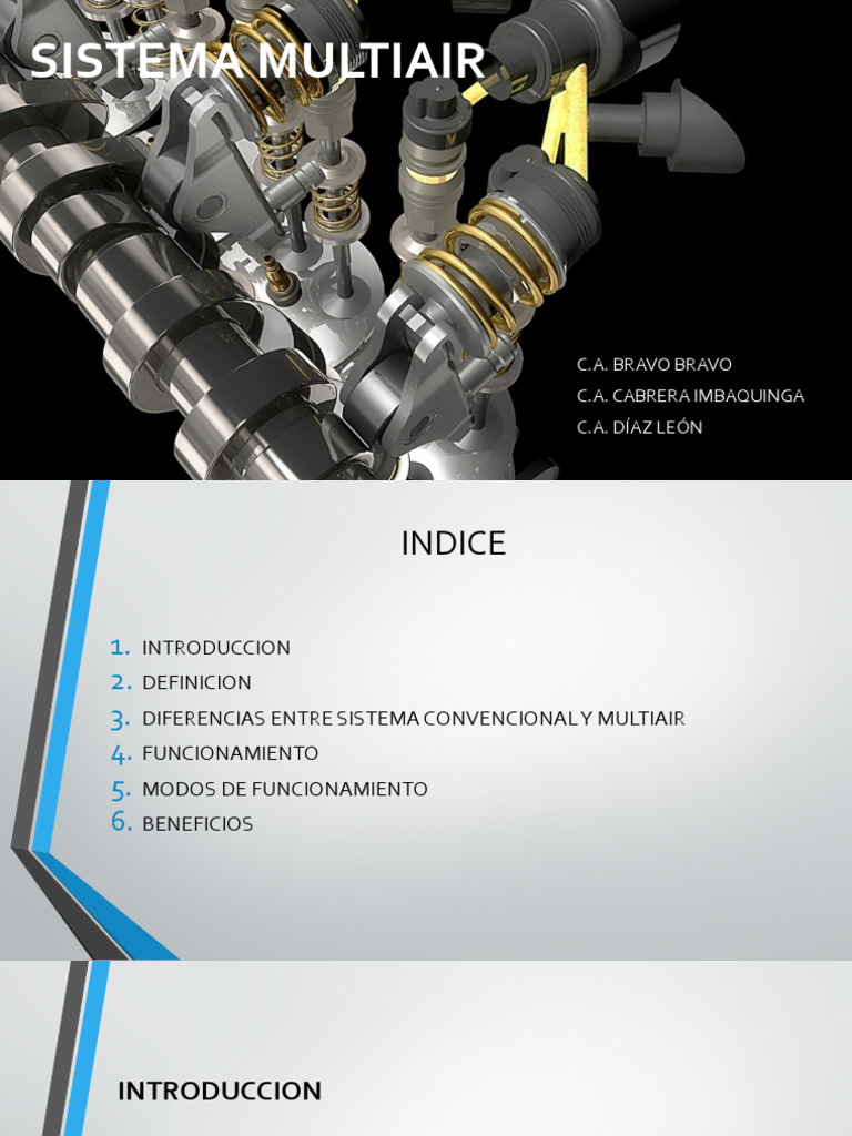 CABRERA IMBAQUINGA ALEX Distribución Variable Multiair | PDF | Motor de combustión interna ...