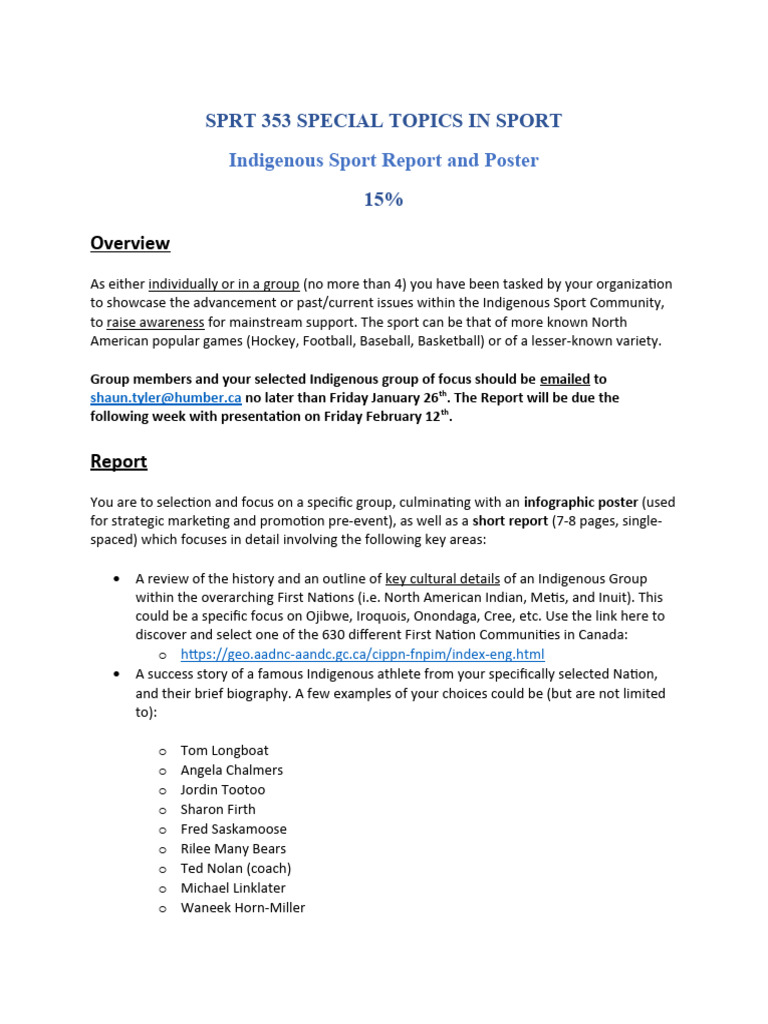 Indigenous Sport Community Report Guide | PDF | Experience | Knowledge