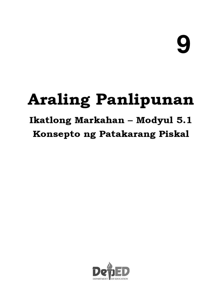 Ap9 Q3 Modyul5 | PDF