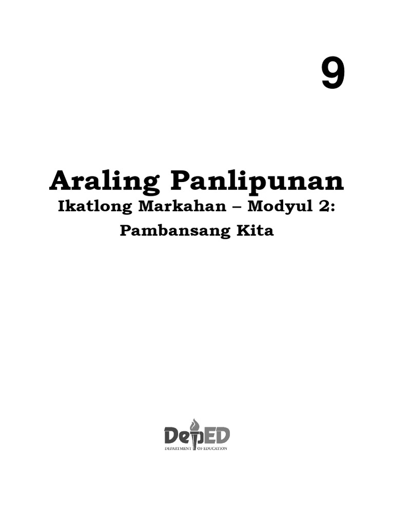 Ap9 Q3 Modyul2 | PDF