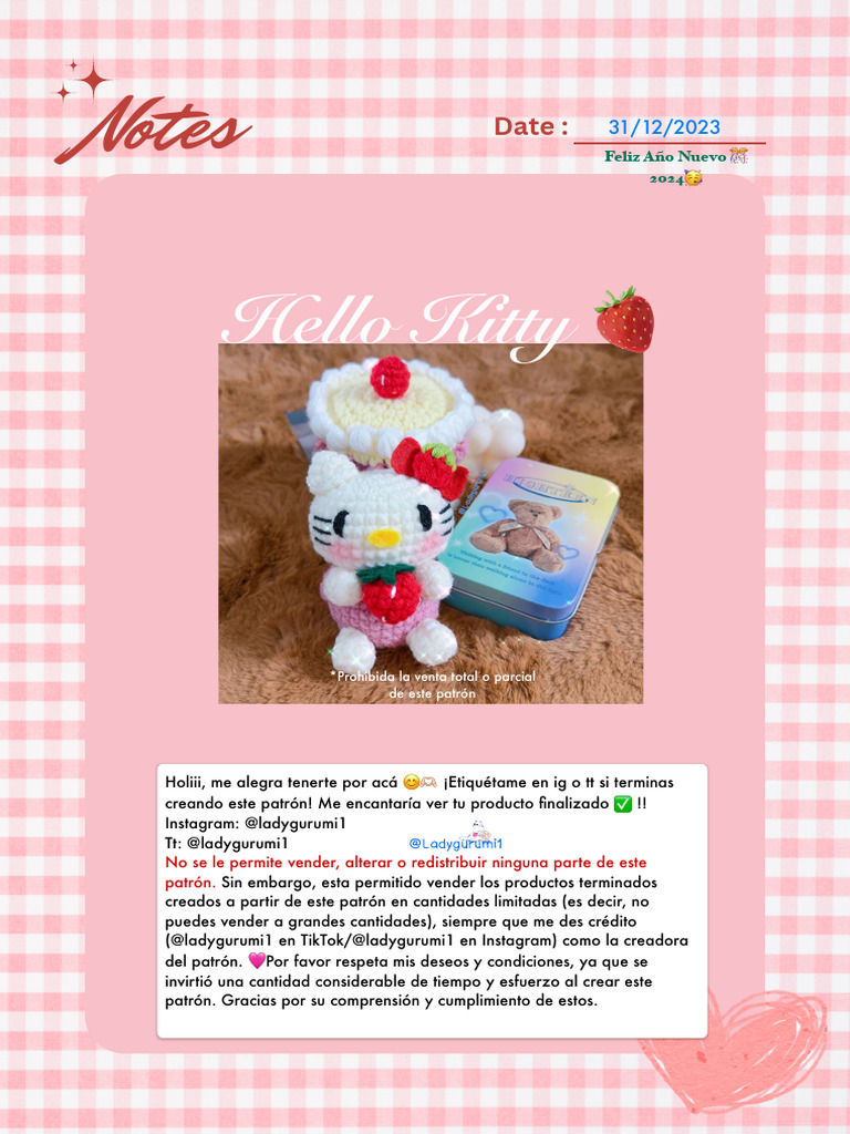 Patrón HelloKitty | PDF