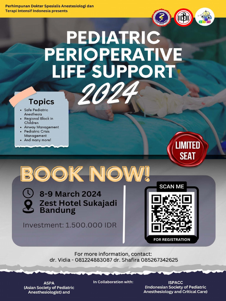 Flyer Pediatric Perioperatif Life Support Maret 2024 | PDF